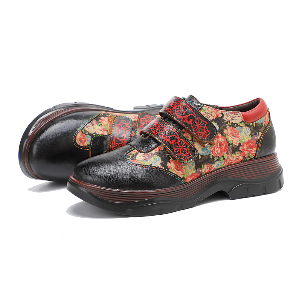CrazycatZ Women's Leather Oxford Shoes Colorful Leather Oxfords Vintag ...